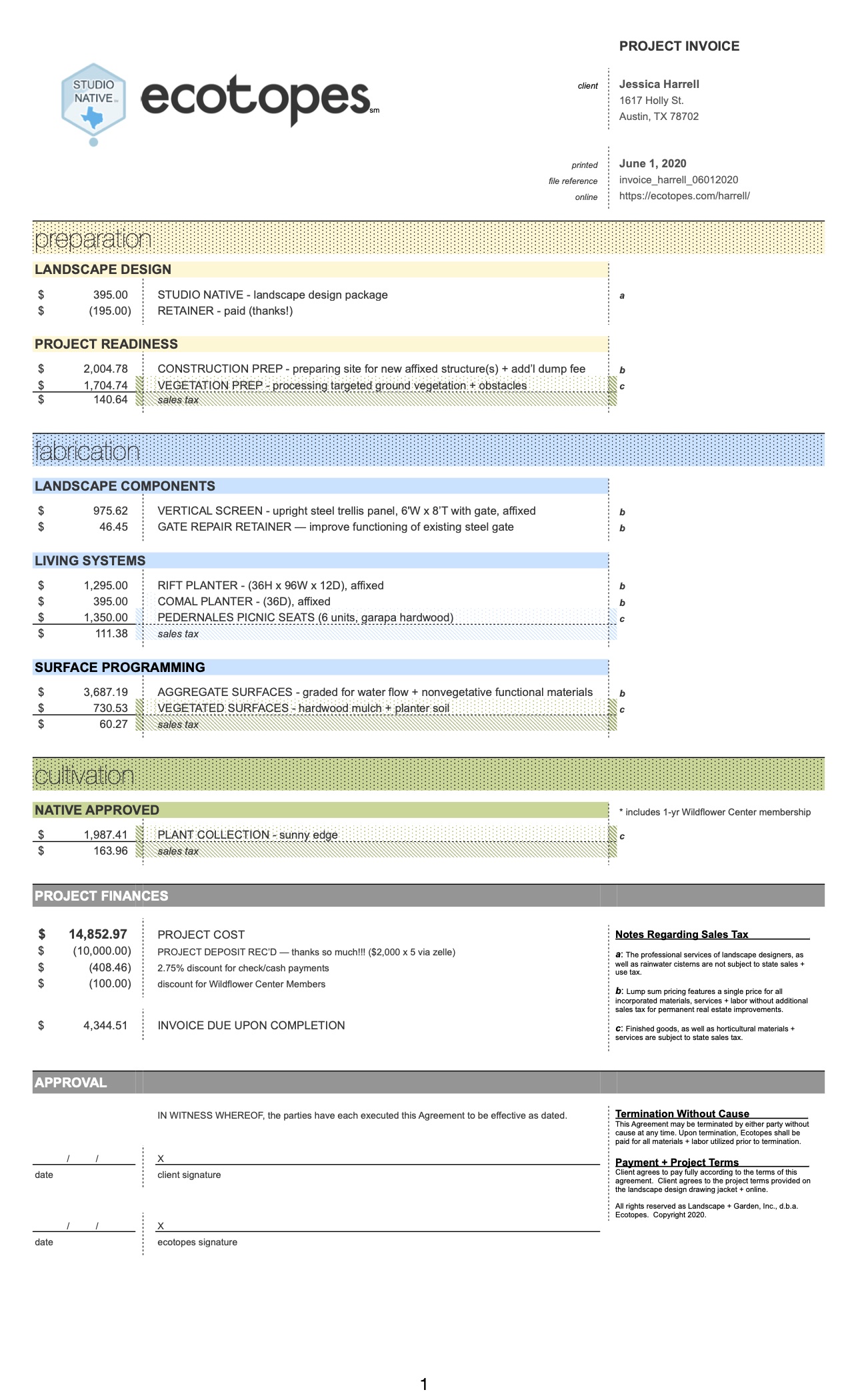 invoice_harrell_06012020 | ecotopes