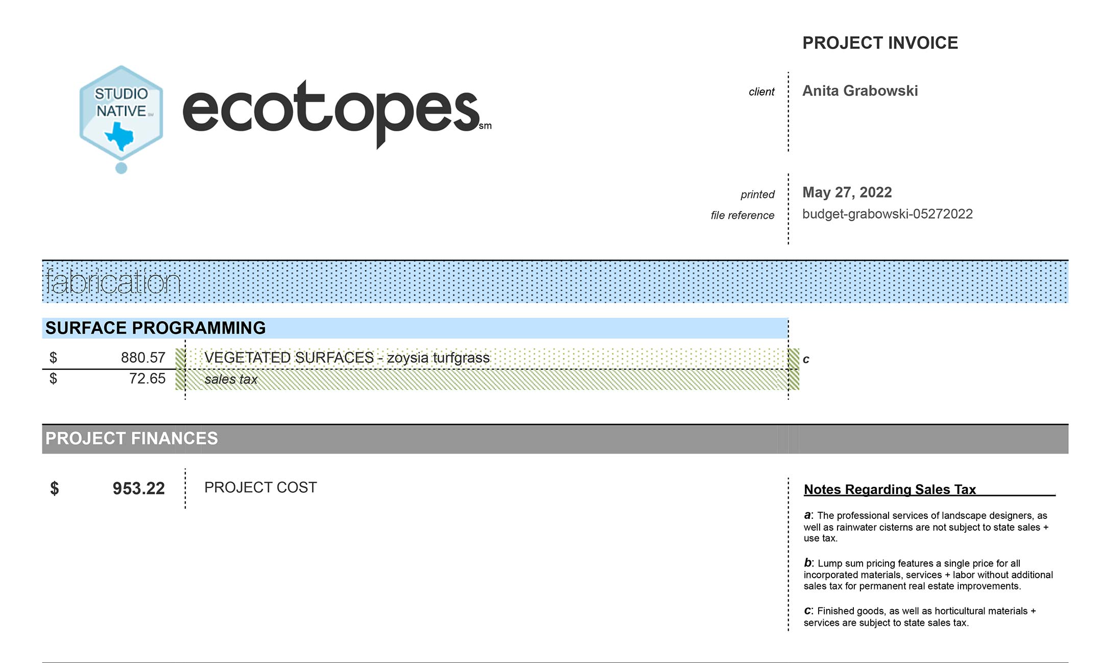 invoice-grabowski-05272022 | ecotopes