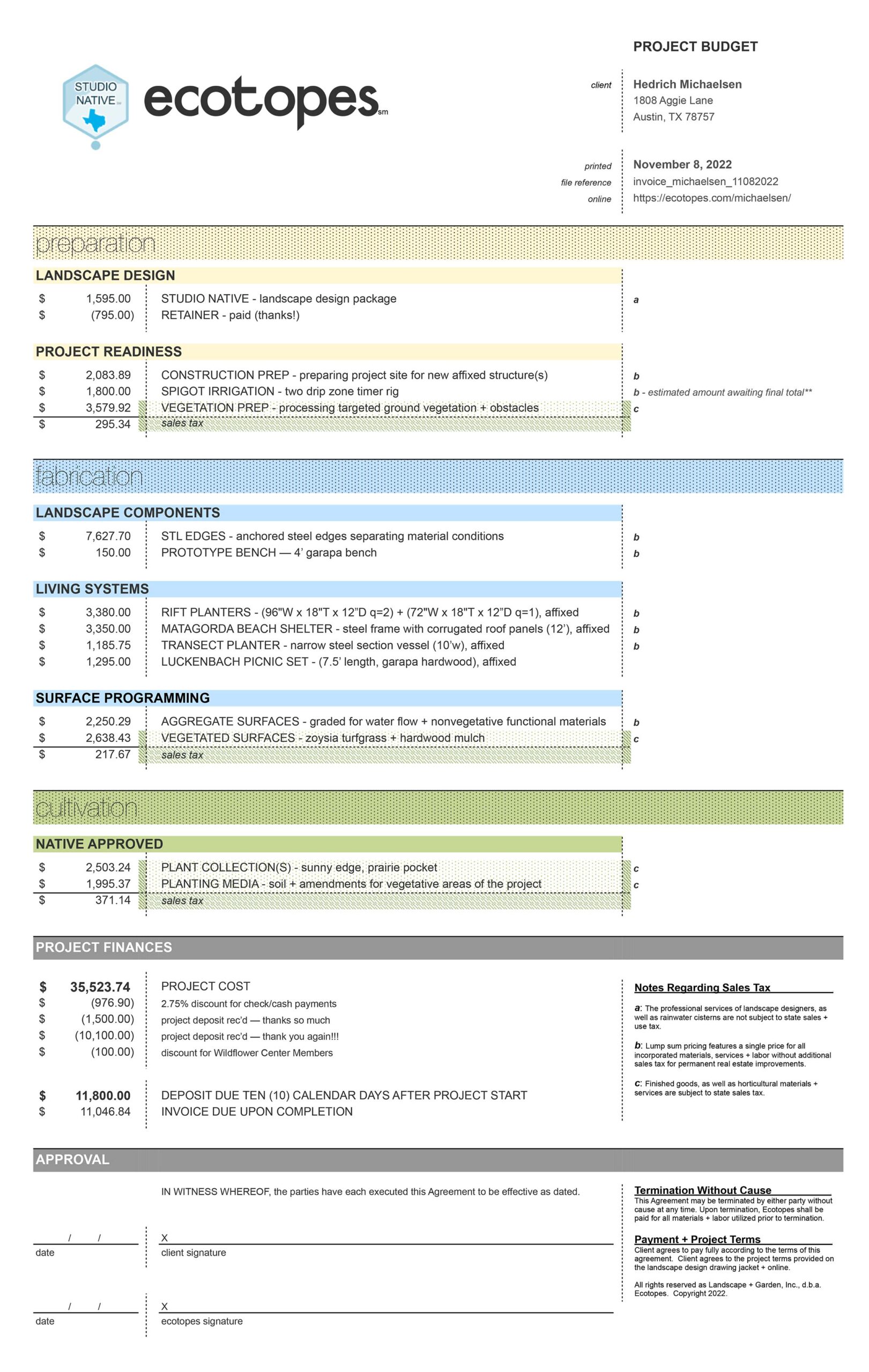 invoice_michaelsen_11082022 | ecotopes